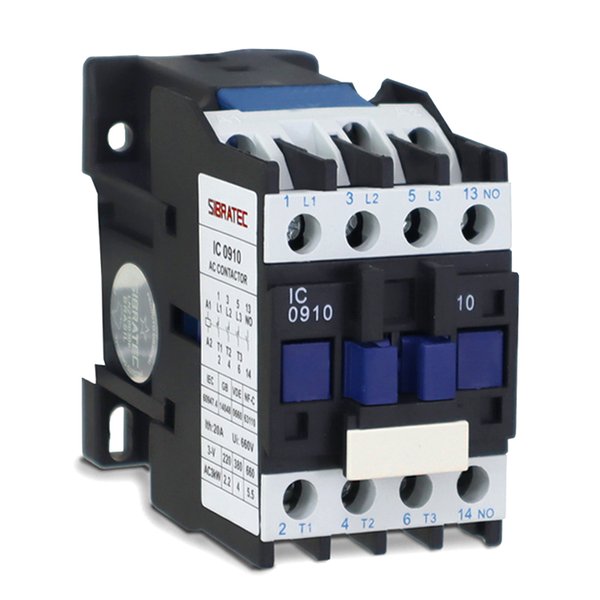 Contator Tripolar IC0910 09A | 1NA | Bobina 220 Vca