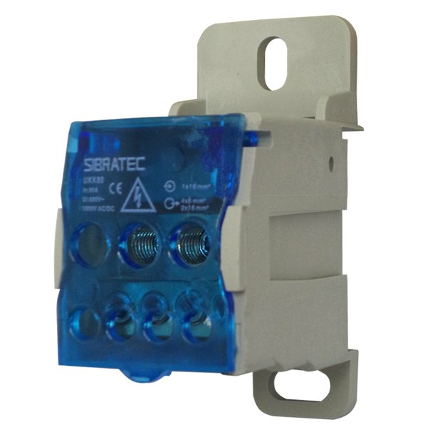 Bloco de Distribuição UKK80 | 1 Entrada e 6 Saídas 80A