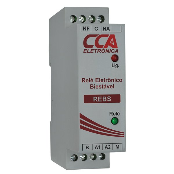 Relé Eletrônico Biestável (Pulso-Liga/ Pulso-Desliga) REBS 24 Vcc/Vca