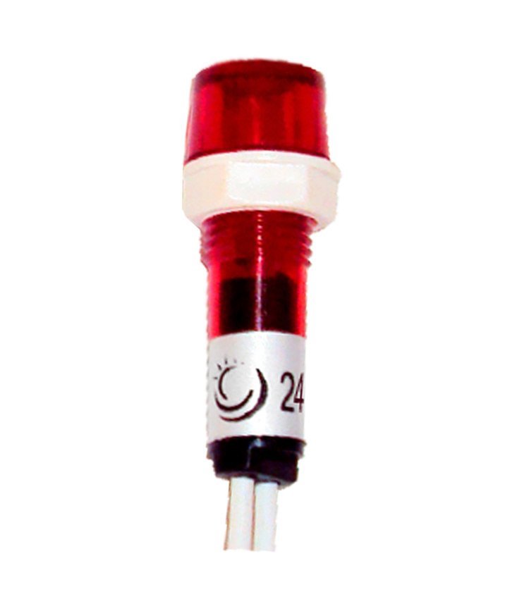 Sinaleiro LED 9mm 127/220Vca | Vermelho
