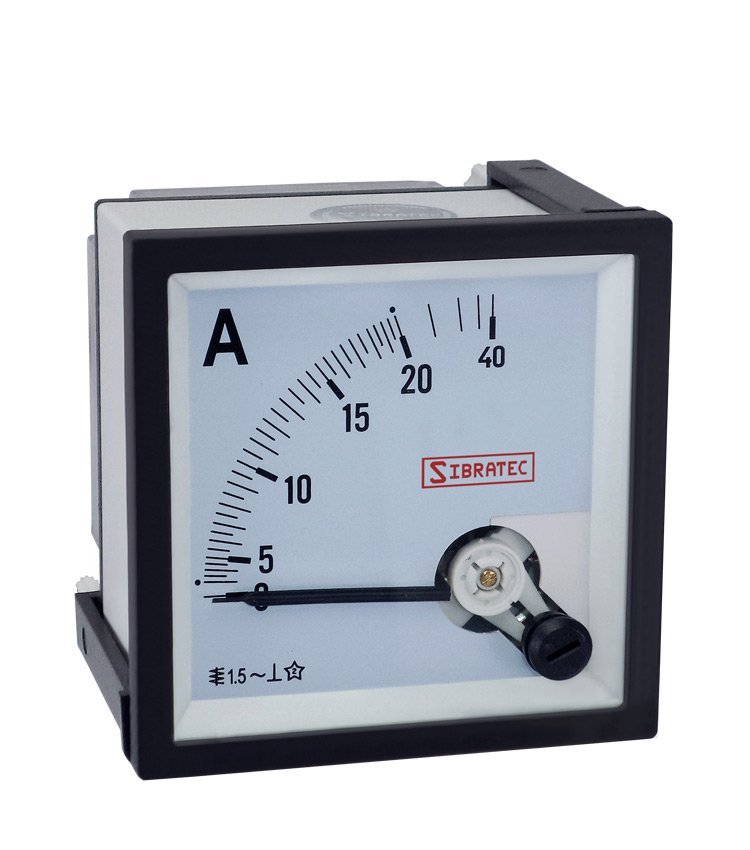 Amperímetro Analógico 96x96mm | Medição Direta 20A