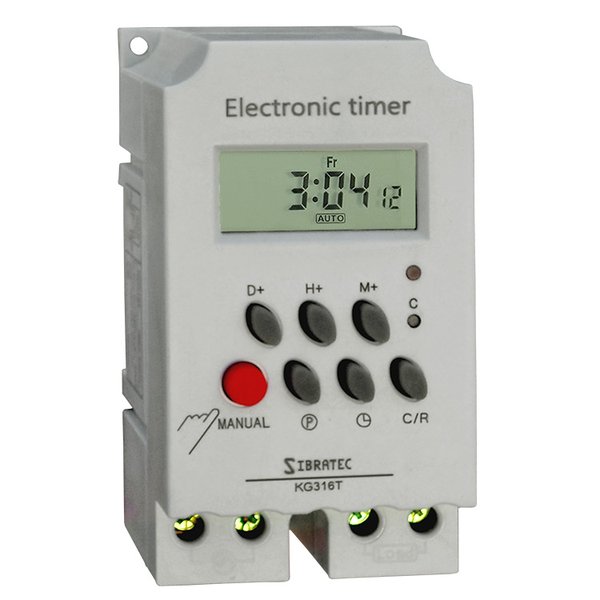 Programador Horário Bivolt | Digital 16 On/Off 25A KG316T