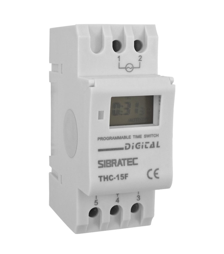 Programador Horário Bivolt Digital Com 28 On/ 28 Off (THC-15F) 16A