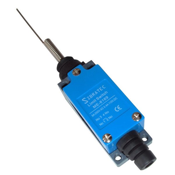 Chave Fim de Curso Metálico 1NA+1NF | ME8169 Fio Helicoidal
