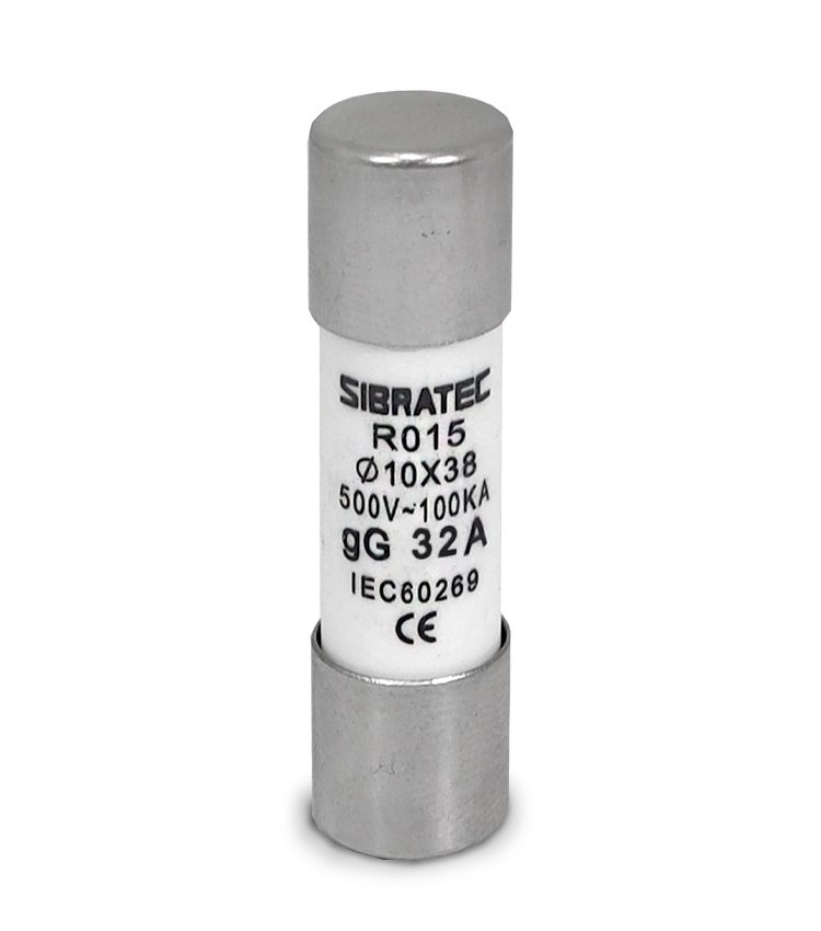 Fusível Cartucho Retardado 10x38mm | 500V 100KA | GG RO15 32A