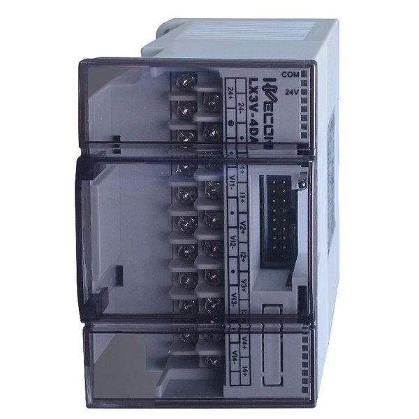 Expansão CLP Wecon 24Vcc LX3V-4DA | 4 Saídas Analógicas
