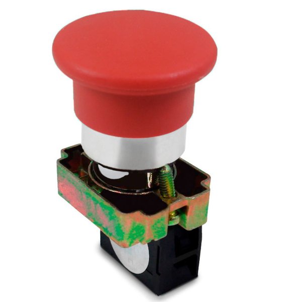 Botão de Emergência Metálico XB2-BC42 sem Trava 1NF