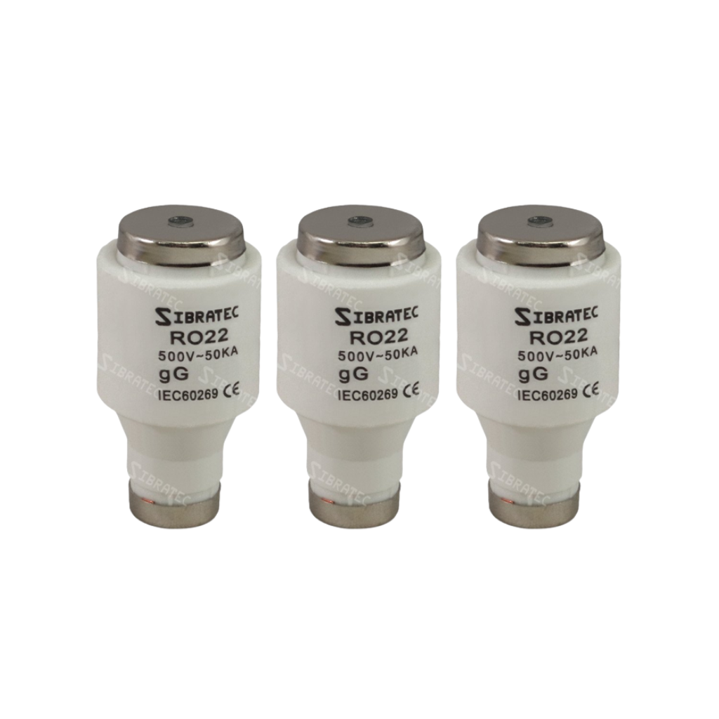 Kit Fusível Diazed 50KA 500V | RO22 32A | 3 peças