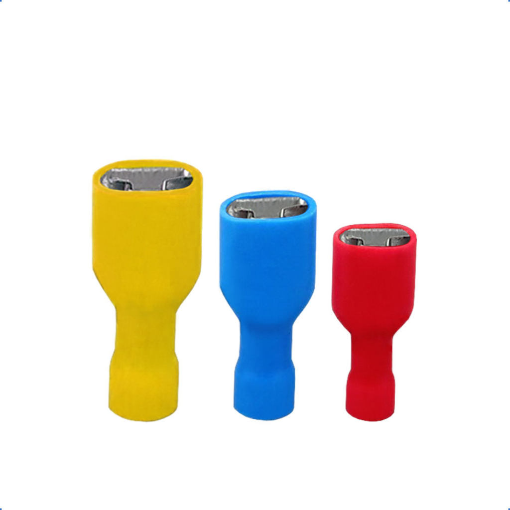 Kit Terminal Total Isolado Faston 2,5mm² | Fêmea | Azul