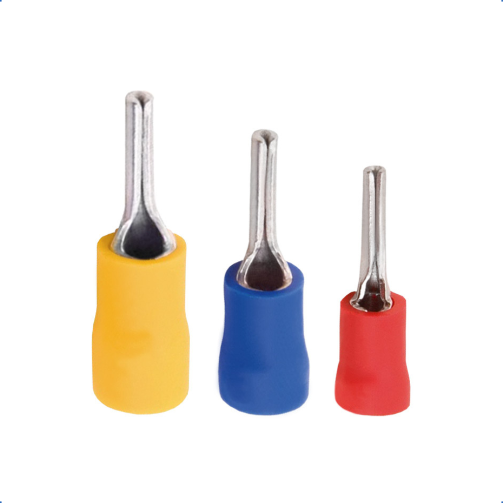 Kit Terminal Pré-Isolado Pino PTV | Cabo 1,5mm² | Vermelho