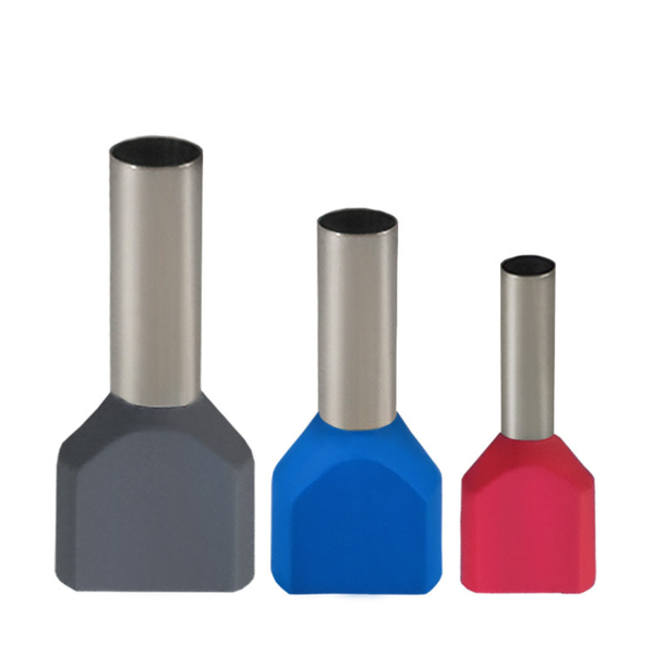 Kit Terminal Pré-Isolado Tubular Duplo 6mm² | Preto