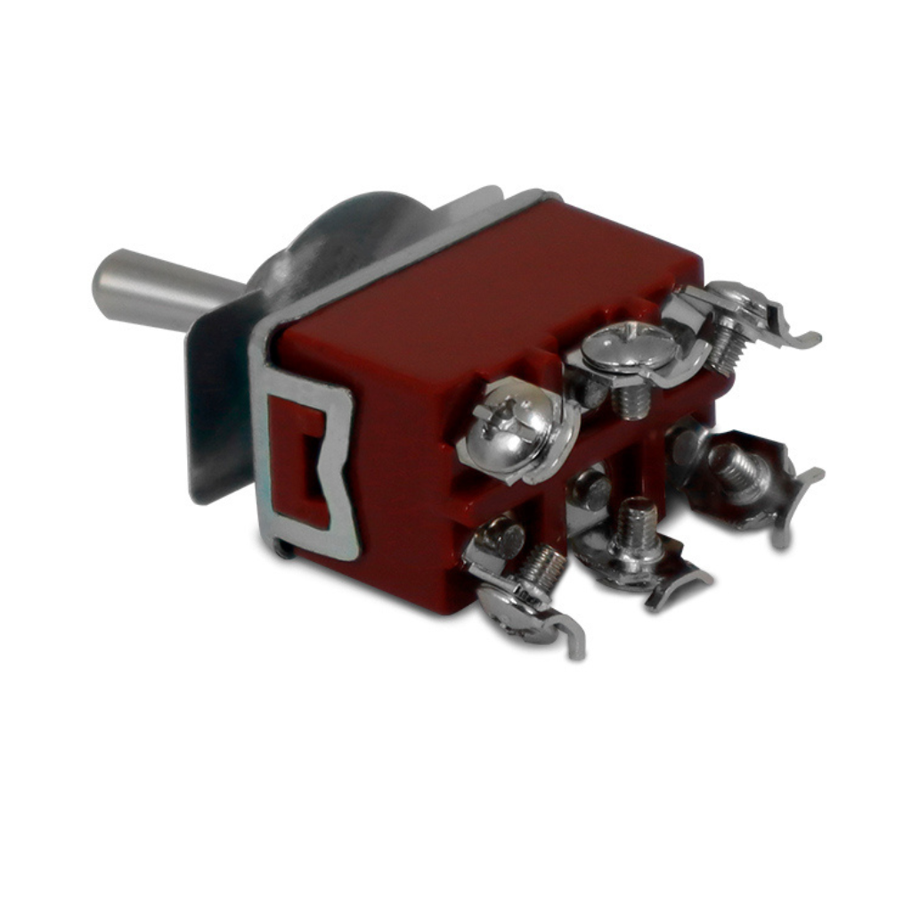 Chave Alavanca | Liga/Desliga/Liga | Parafuso | 1322B | 2 Polos