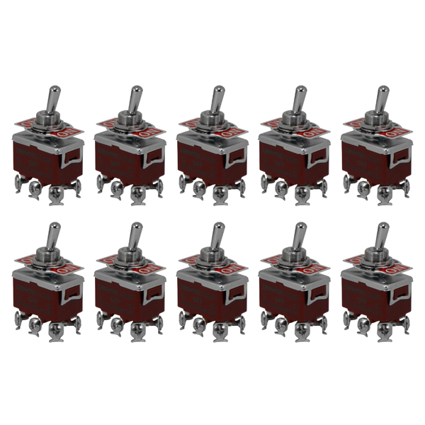 Kit Chave Alavanca 1322B | Liga/Desliga/Liga | 2 Polos | Parafuso