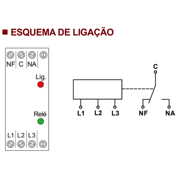 Relé de Proteção Sequência e Falta de Fase 380V