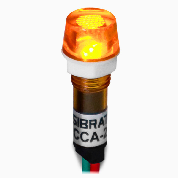 Sinaleiro LED 9mm 24 Vcc/Vca | Amarelo