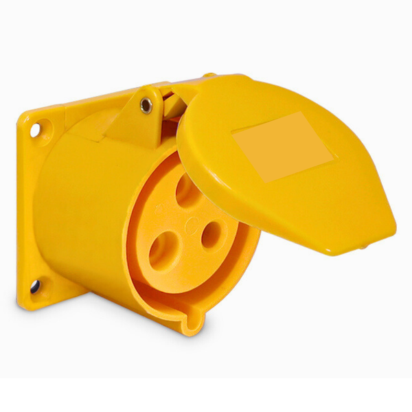 Tomada de Embutir Industrial 127Vca | 32A 4H 2P+T