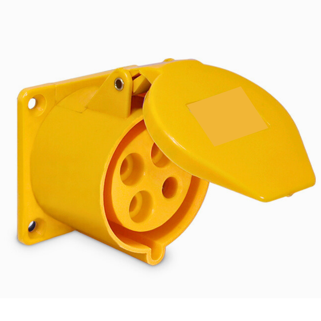 Tomada de Embutir Industrial 127Vca | 32A 4H 3P+T