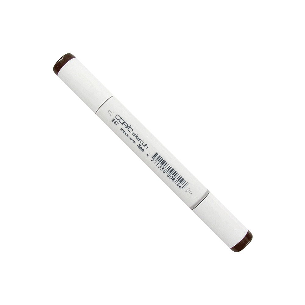 Marcador Para Desenho Copic Sketch E47 Dark Brown