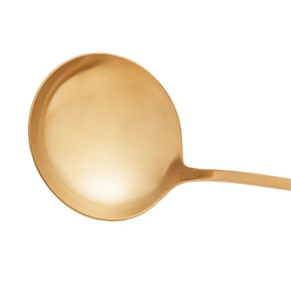 Concha Para Sopa Aço Inox Berna Dourado Wolff - 32 cm