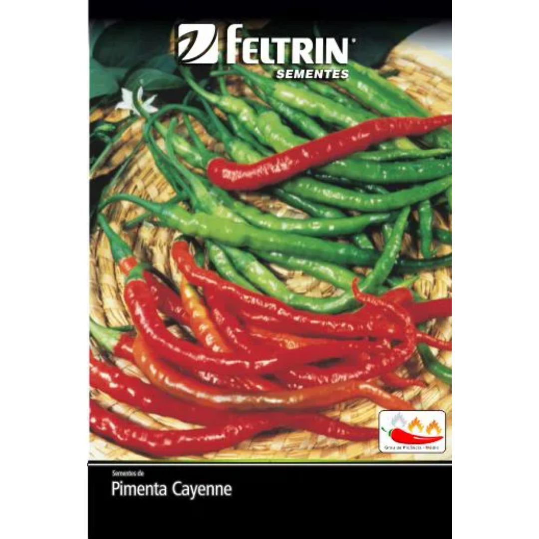 Semente de Pimenta Cayenne Long Slim Feltrin Economica 400 mg