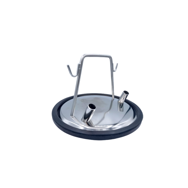 Conjunto Tampa Tarro Inox Cega c/ Junta de Vedacao