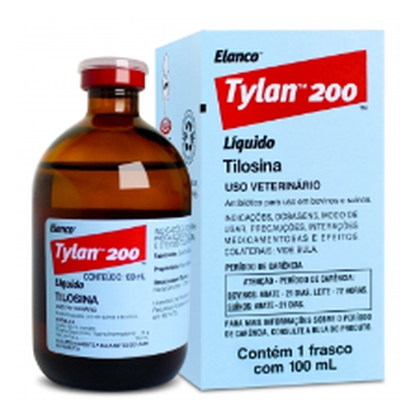 Tylan 200 Tilosina Indicado para Pneumonia em Suínos 100ml - Elanco ...