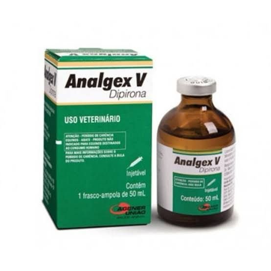 Analgex V 50 ml – Analgésico e antipirético injetável - 50ML Walteragro