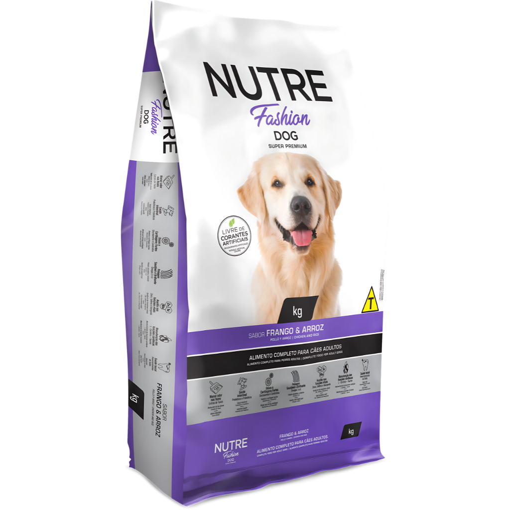 Ração Nutre Fashion Dog para Cães Adultos Raças Médias e Grandes - 1 kg ...