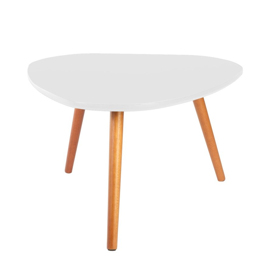 Conjunto Mesa de Centro Triangular Organic Branco