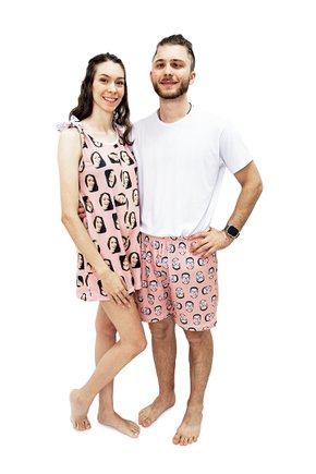Pijama Casal Personalizado Com Foto - Alegria de Montar - Alegria de Montar