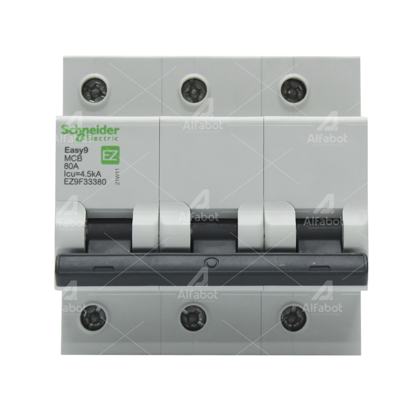 Disjuntor EZ9F33380 3P 80A Curva C - 4,5kA