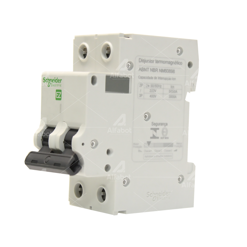 Disjuntor EZ9F33210 2P 10A Curva C - 3kA