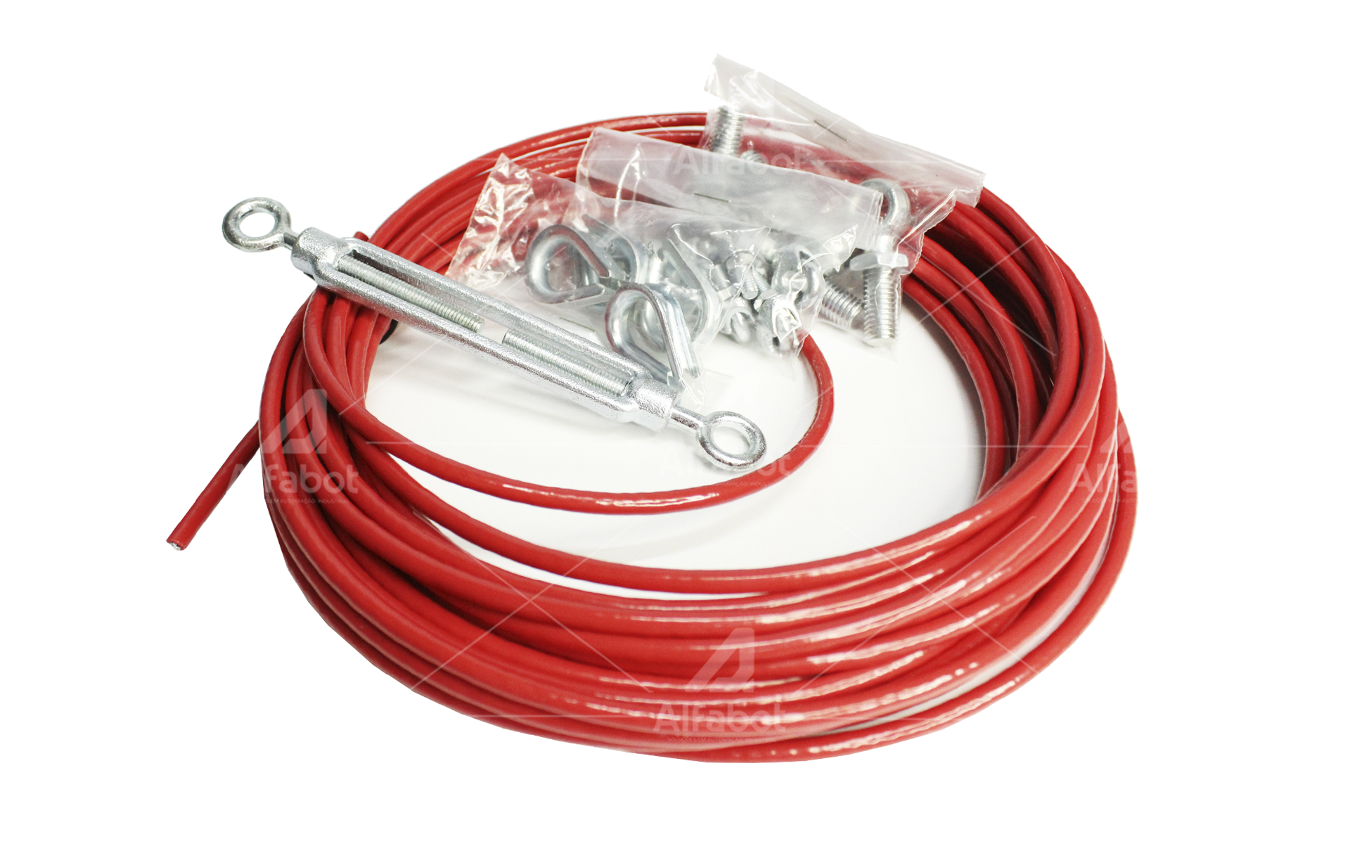 Kit Cabo 20m Chave Emergência - Acionamento por Cabo