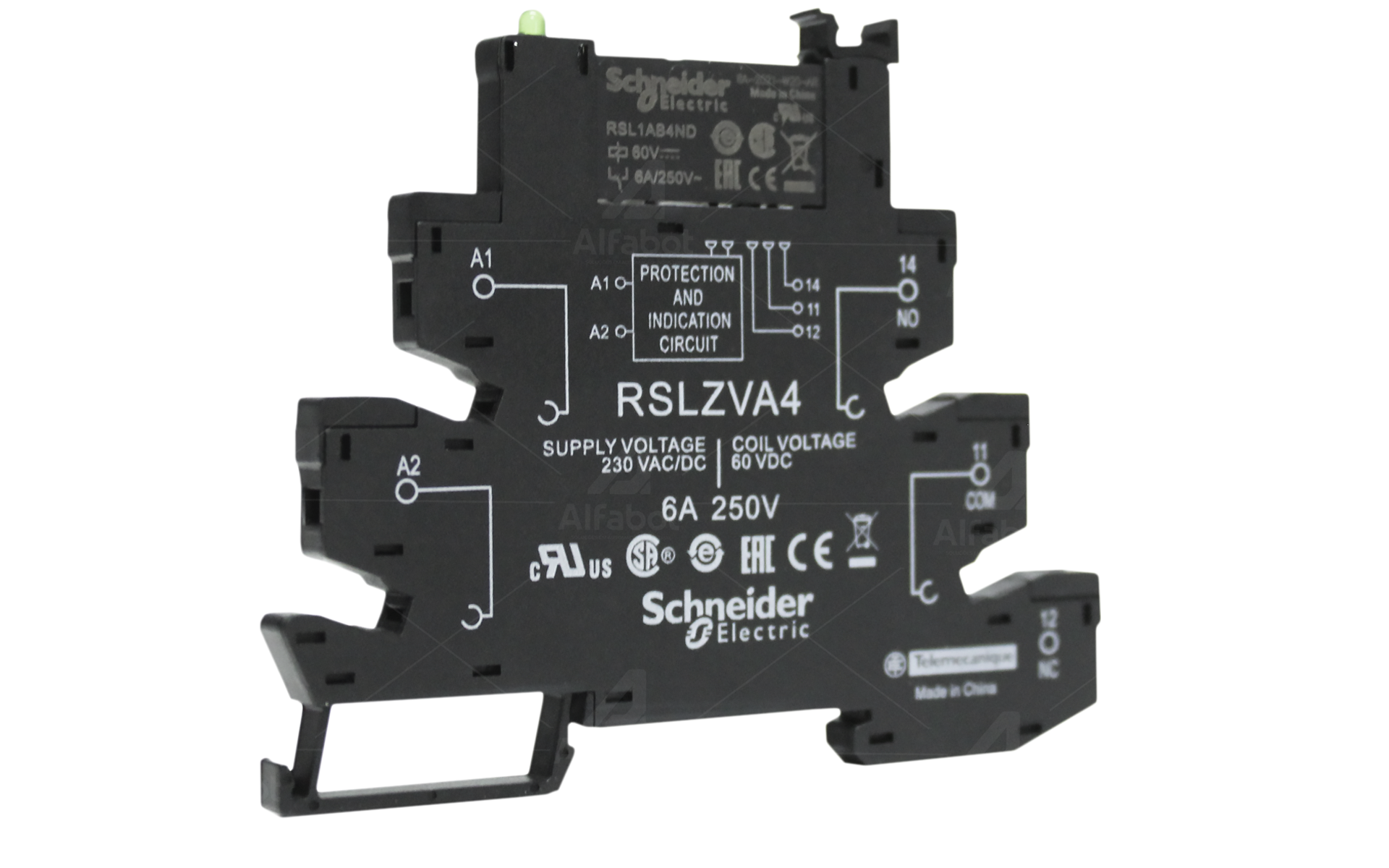 Relé de Interface RSL1PVPU 6A 1NAF 230VCA/CC