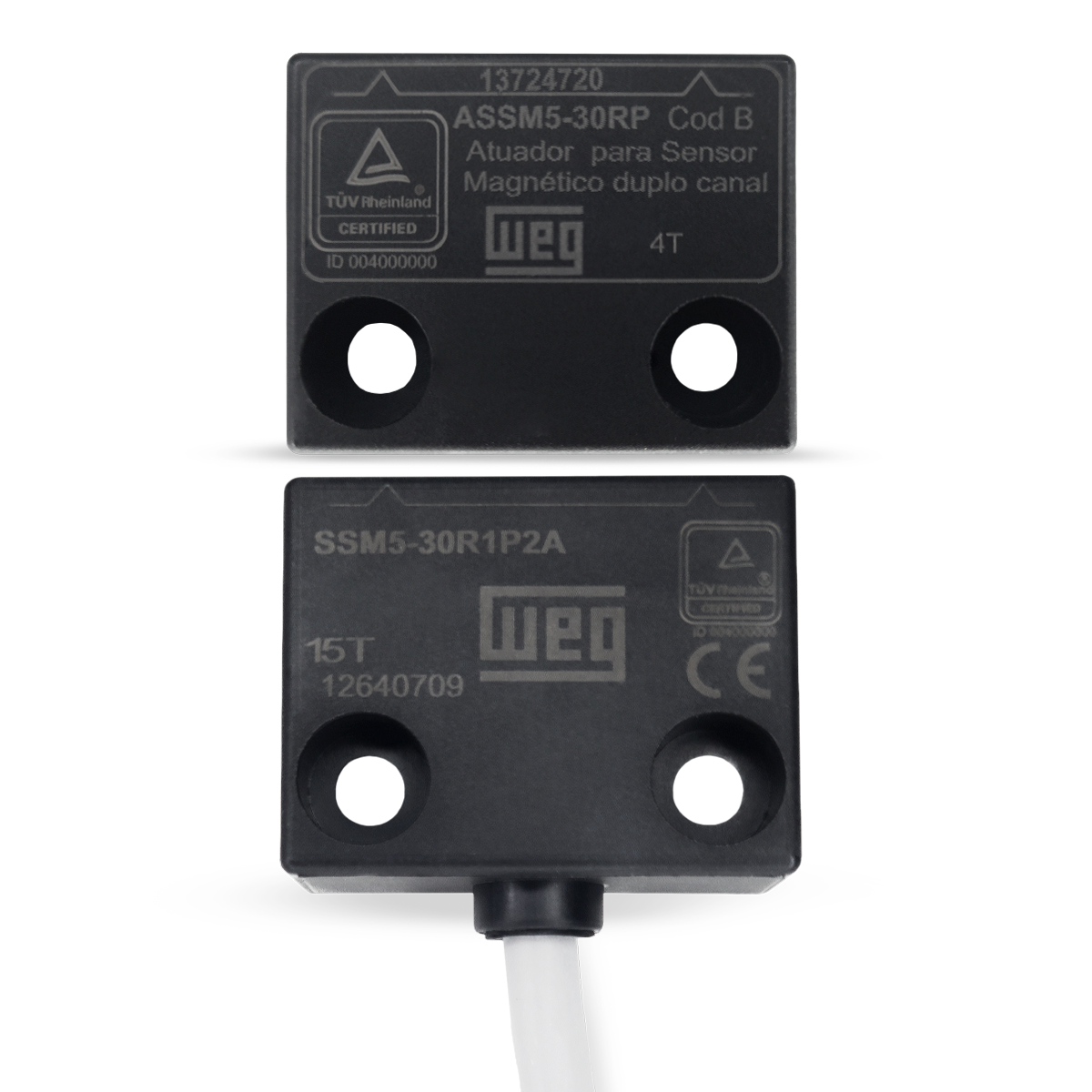 Kit Sensor Magnético de Segurança SSM5-30R1P2A + Atuador Magnético ...