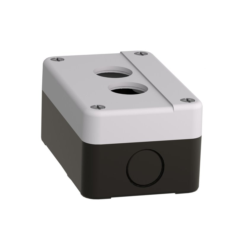 Botoeira Plástica XALB02C Cinza 02 Furos - 22mm