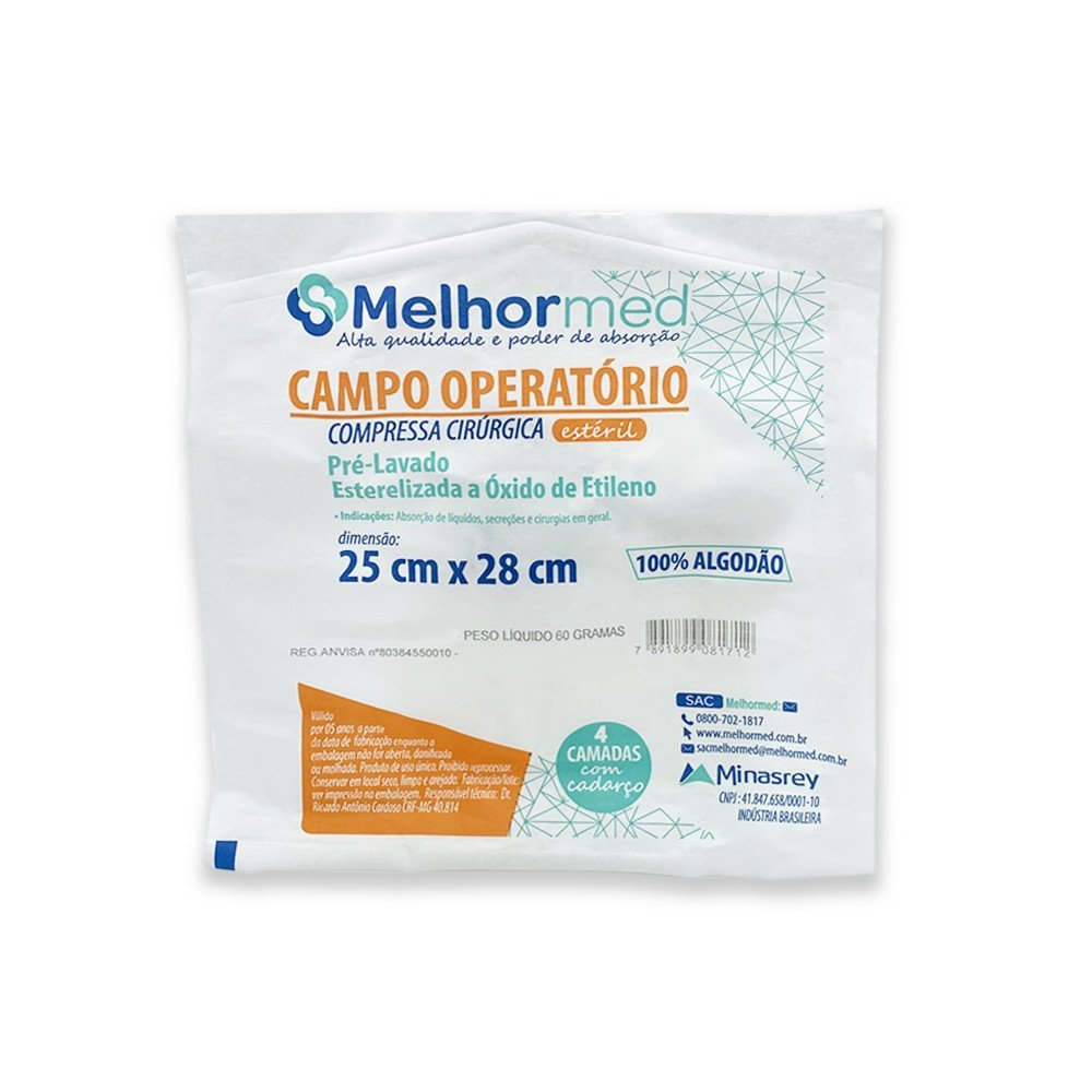 Campo Operatório Estéril 25 x 28 Pacote Com 5 - Ultracotton
