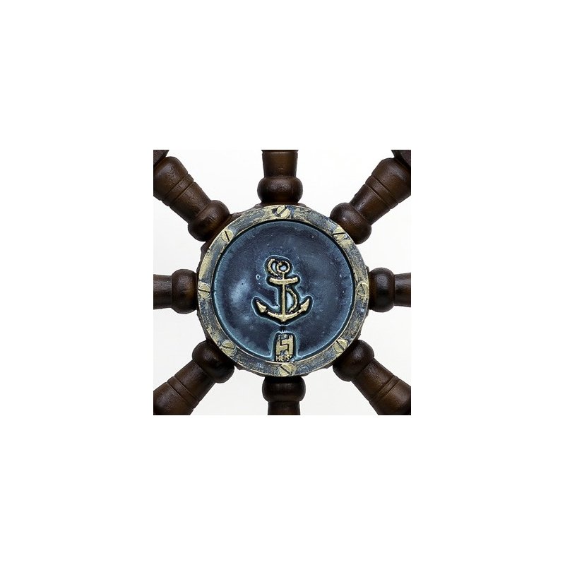 Timão de Barco Decorativo em Resina 50cm Náutica