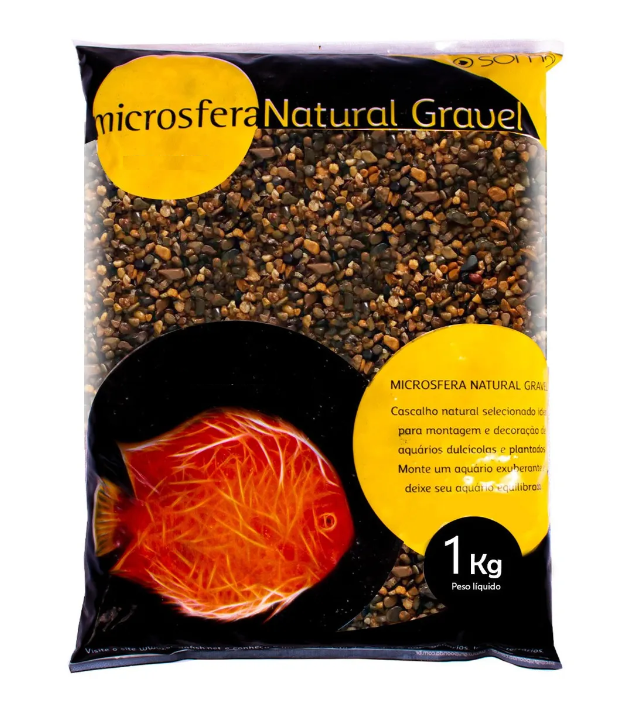SUBSTRATO - SOMA - MICROSFERA NATURAL GRAVEL CICHLID MIX - 1KG