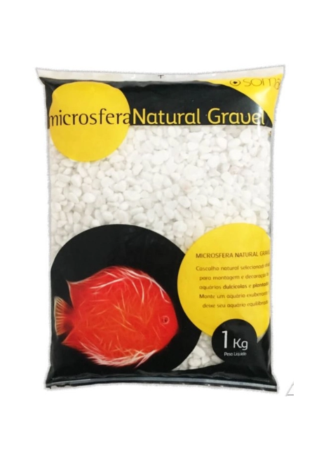 SUBSTRATO - SOMA - MICROSFERA NATURAL GRAVEL PEBBLE WHITE 1KG