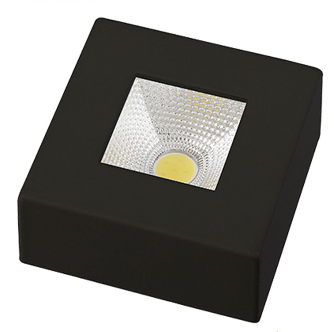 SPOT DE SOBREPOR LED QUADRADO 3000K 5W BIVOLT ALUMÍNIO PRETO - OPUS HM ...