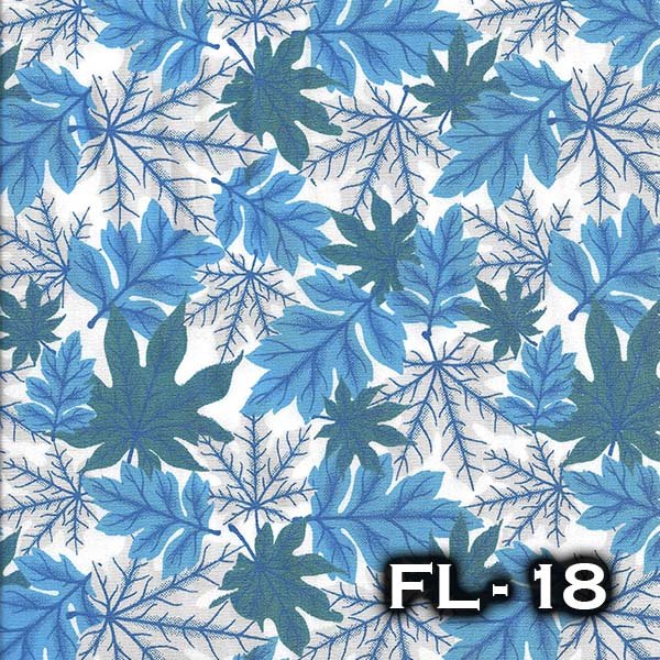 Tricoline 100% Algodão Alecrim Tecidos Fl-18 - Folhas Oceano