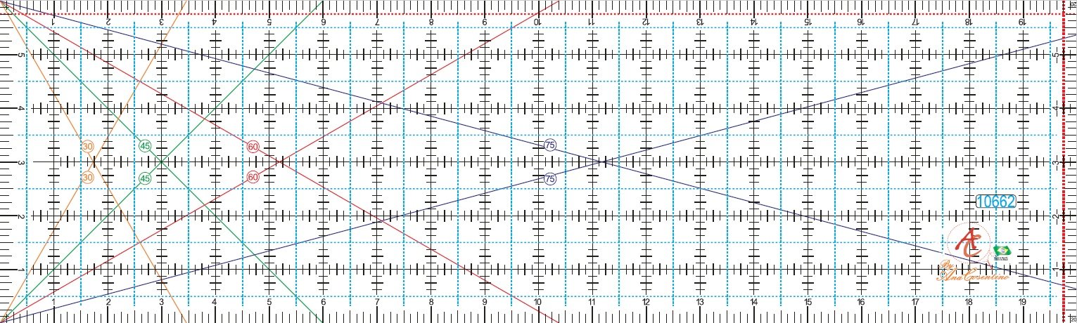 Régua Em Polegadas 6" x 20" - 10662