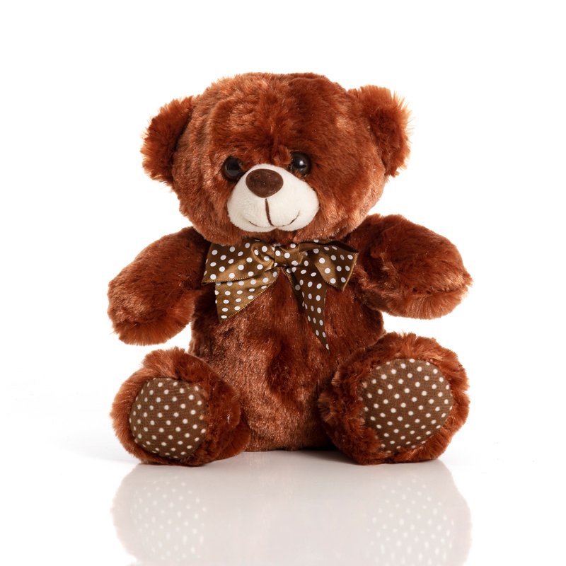 Urso de Pelúcia 17 cm Sentado - Dallas Marrom