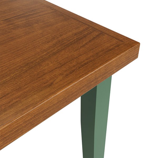Mesa Colors em Madeira Maciça Retangular 4 Lugares - 120 x 80cm - Verde