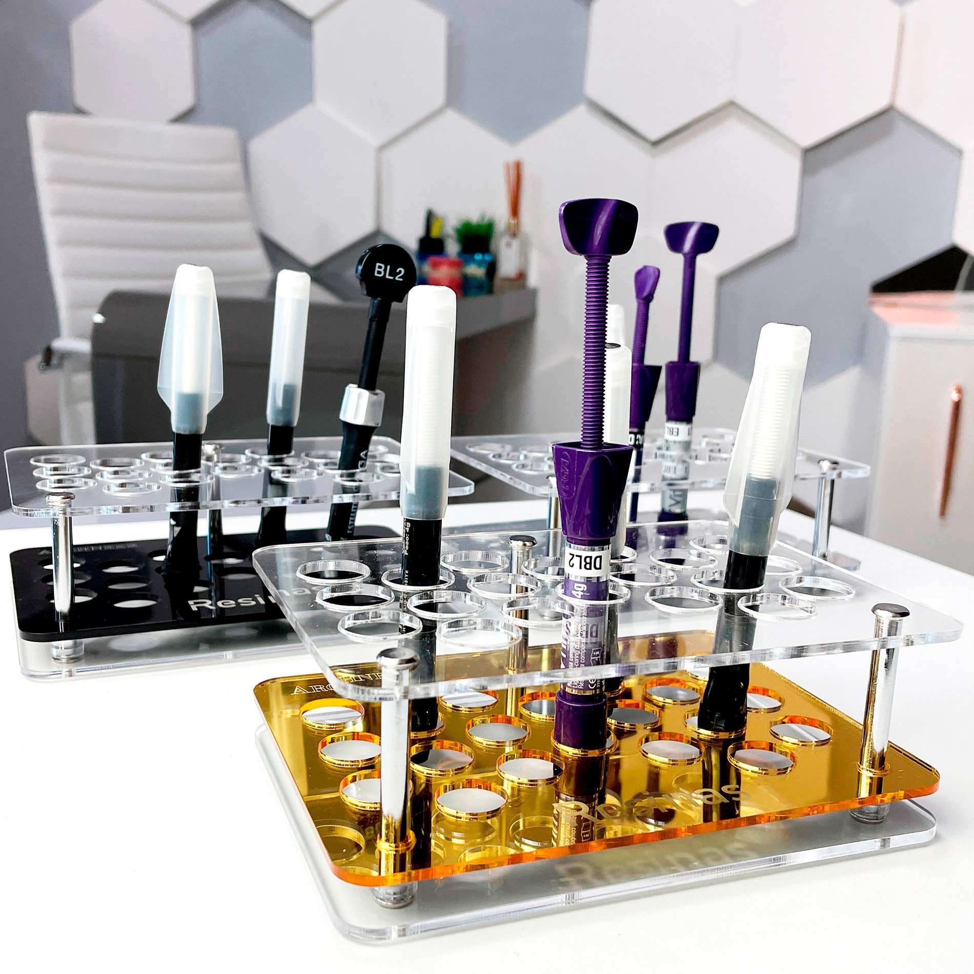 Porta Resinas - Suporte Dispenser - Organizador Premium Archneer