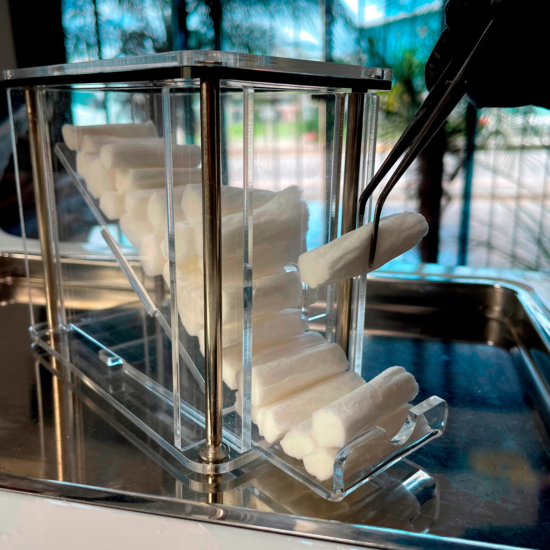 Porta Roletes de Algodão - Case Suporte Dispenser - Organizador Premium ...