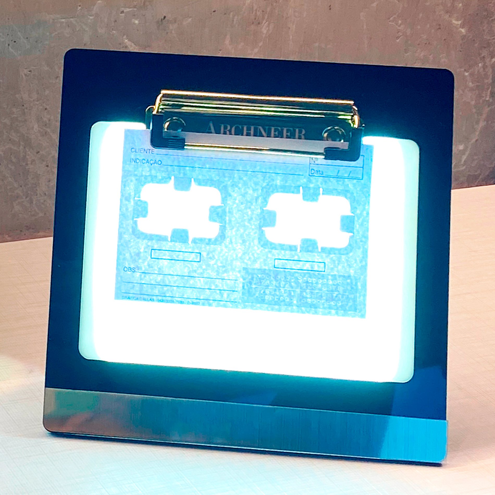 Negatoscópio Radiografia Endodôntico Periapical Slim Parede e Bancada ...