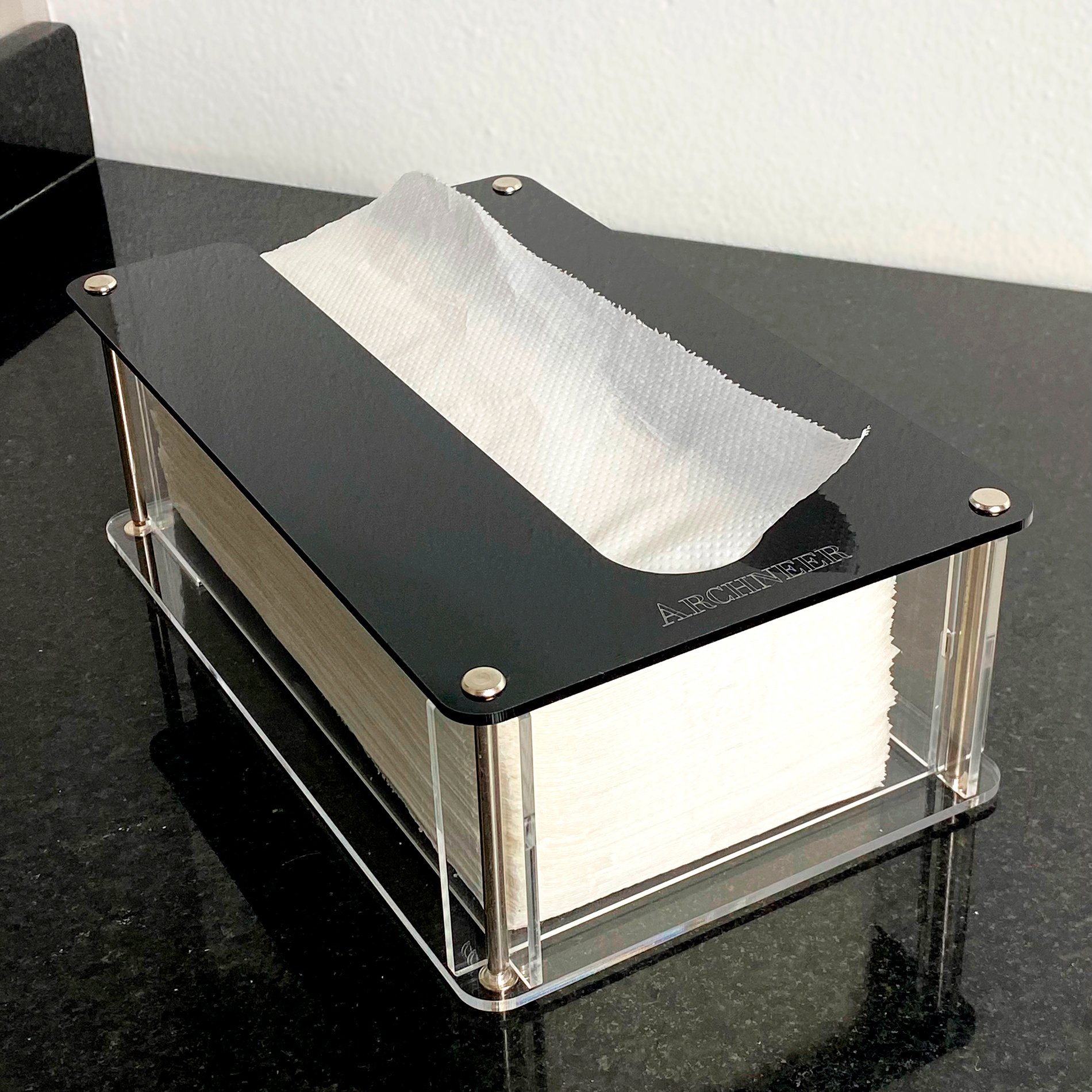 Porta Papel Toalha - Dispenser - Organizador Premium Archneer