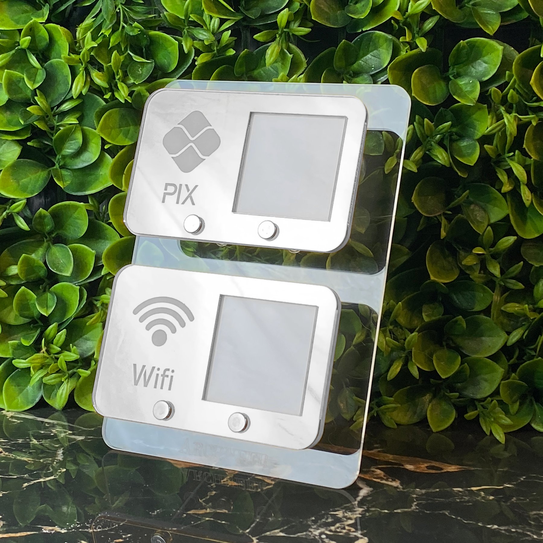 Placa QR Code Pix - 2 Módulos | Archneer